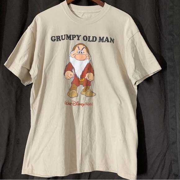 Disney | Shirts | Walt Disney World Souvenir Grumpy Old Man Shirt ...